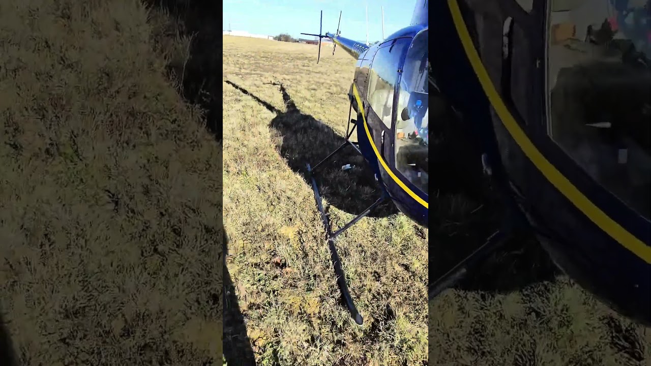 Funny reactions when landing a helicopter!