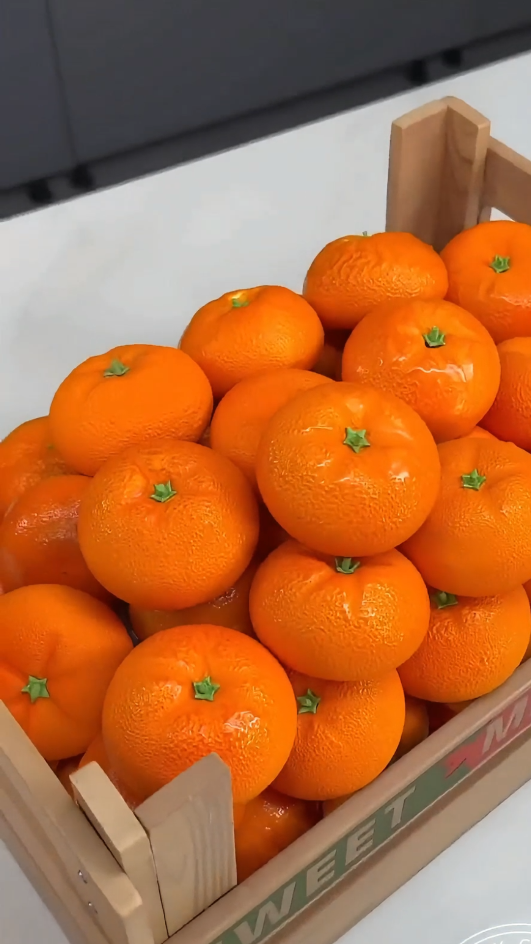 Crate of mandarin! My new favorite fruit!