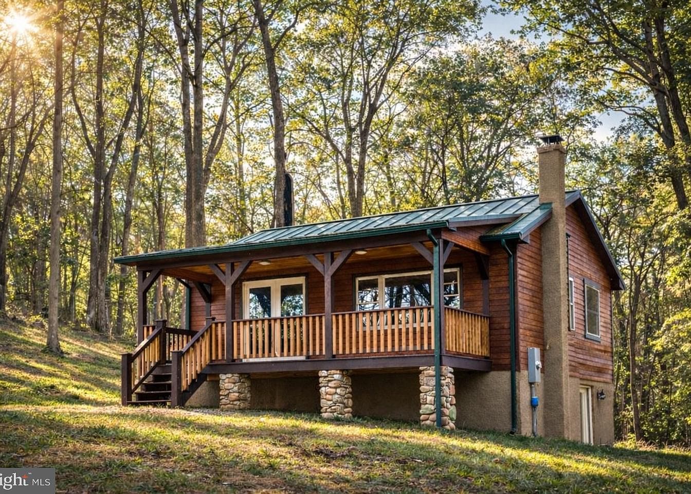 Visit this 1978 cabin in Huntly, Virginia, nestled on 4.69 acres with ...