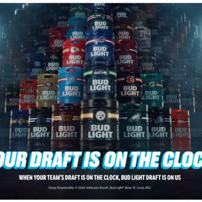 Bud Light put drafts ‘on the clock’ for 2026 NFL draft