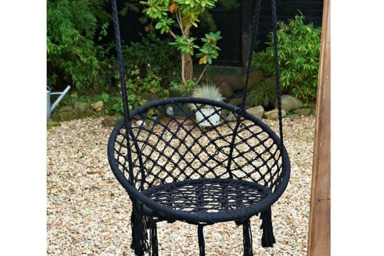 B&M £25 hanging chair is perfect for the garden
