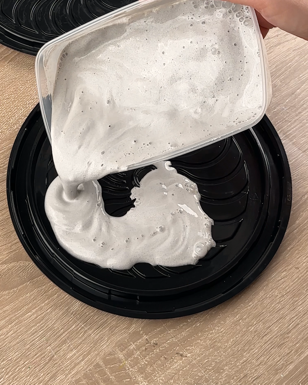 Textured clay plate for floral display