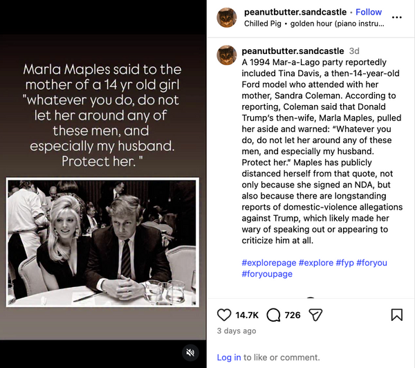 Breaking down claim Trump's ex-wife Marla Maples once warned mom to ...