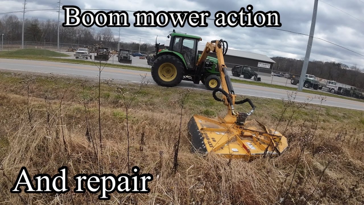 Service and repair of John Deere 6330 Alamo boom mower tractor plus ...