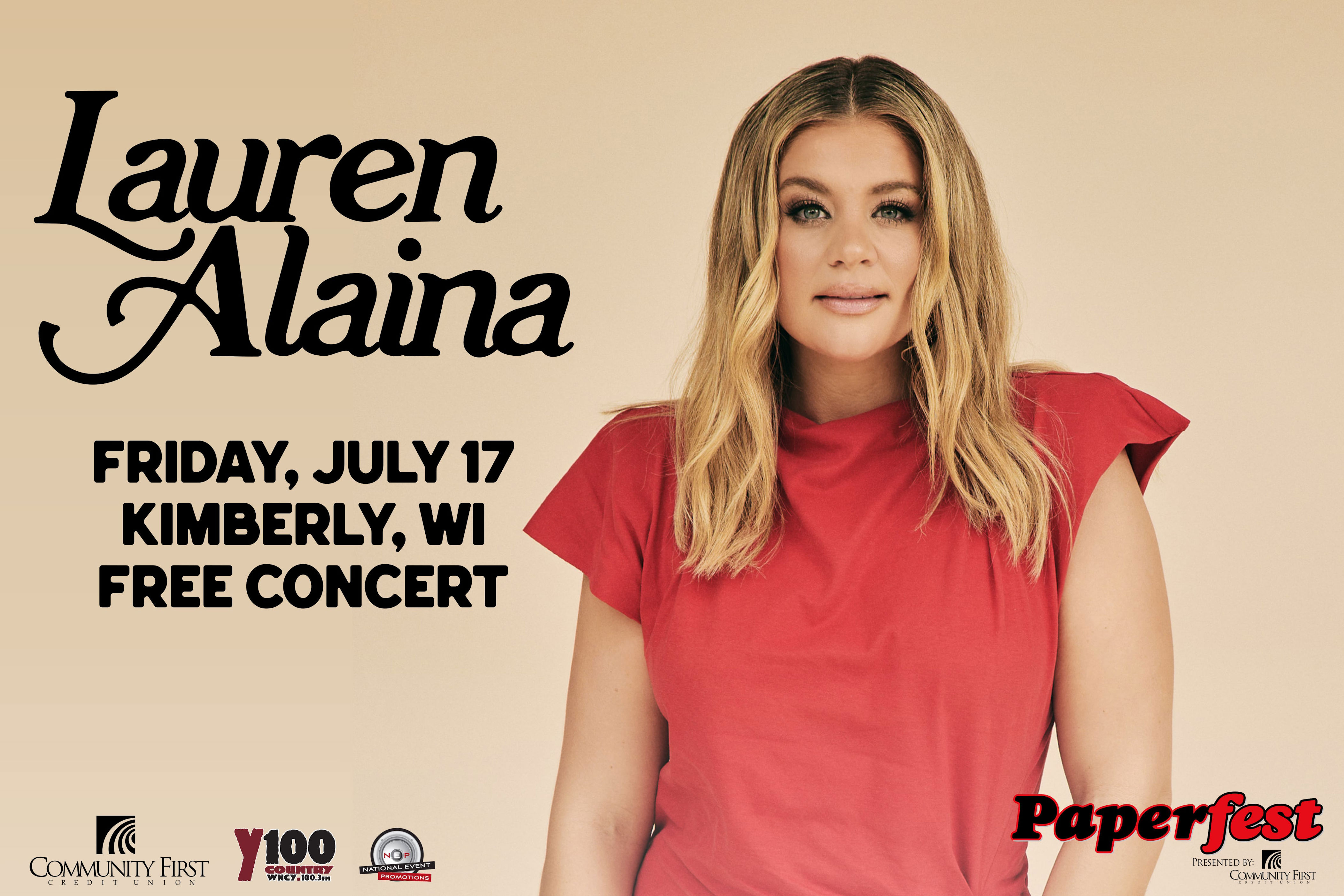 Lauren Alaina to headline Paperfest 2026