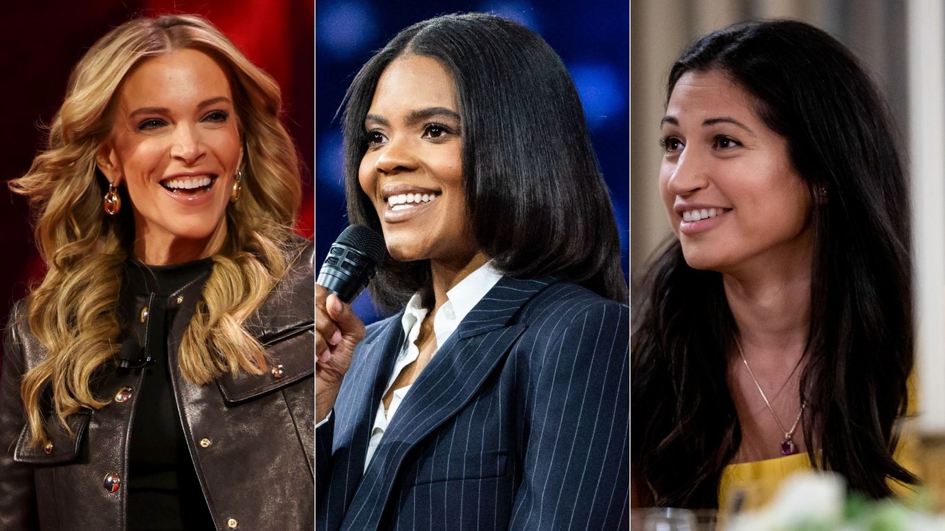 Women snatch MAGA's megaphone