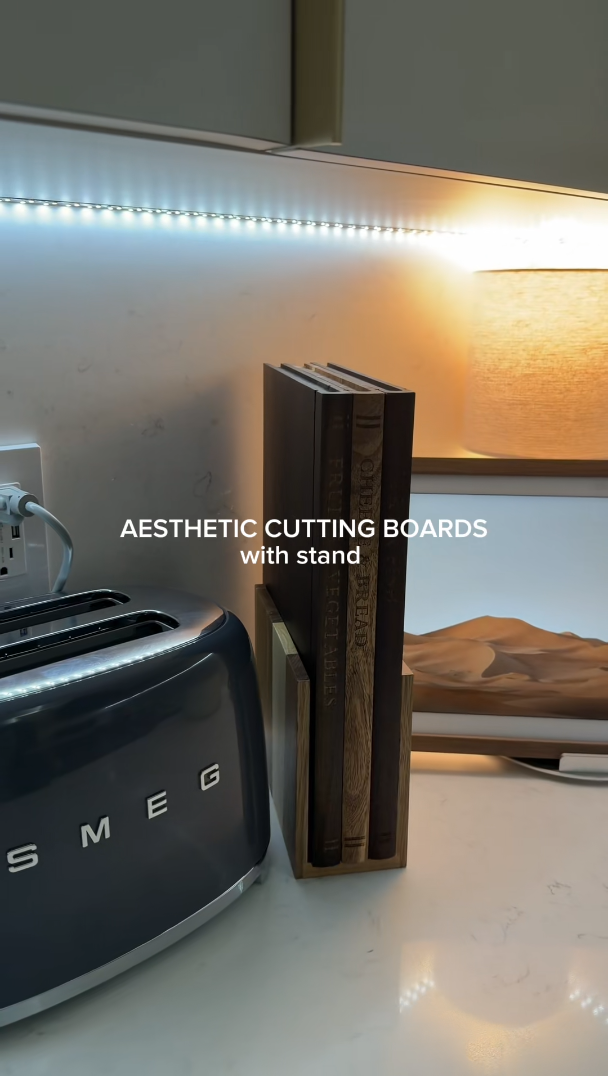 Loving these kitchen finds: aesthetic cutting board setup