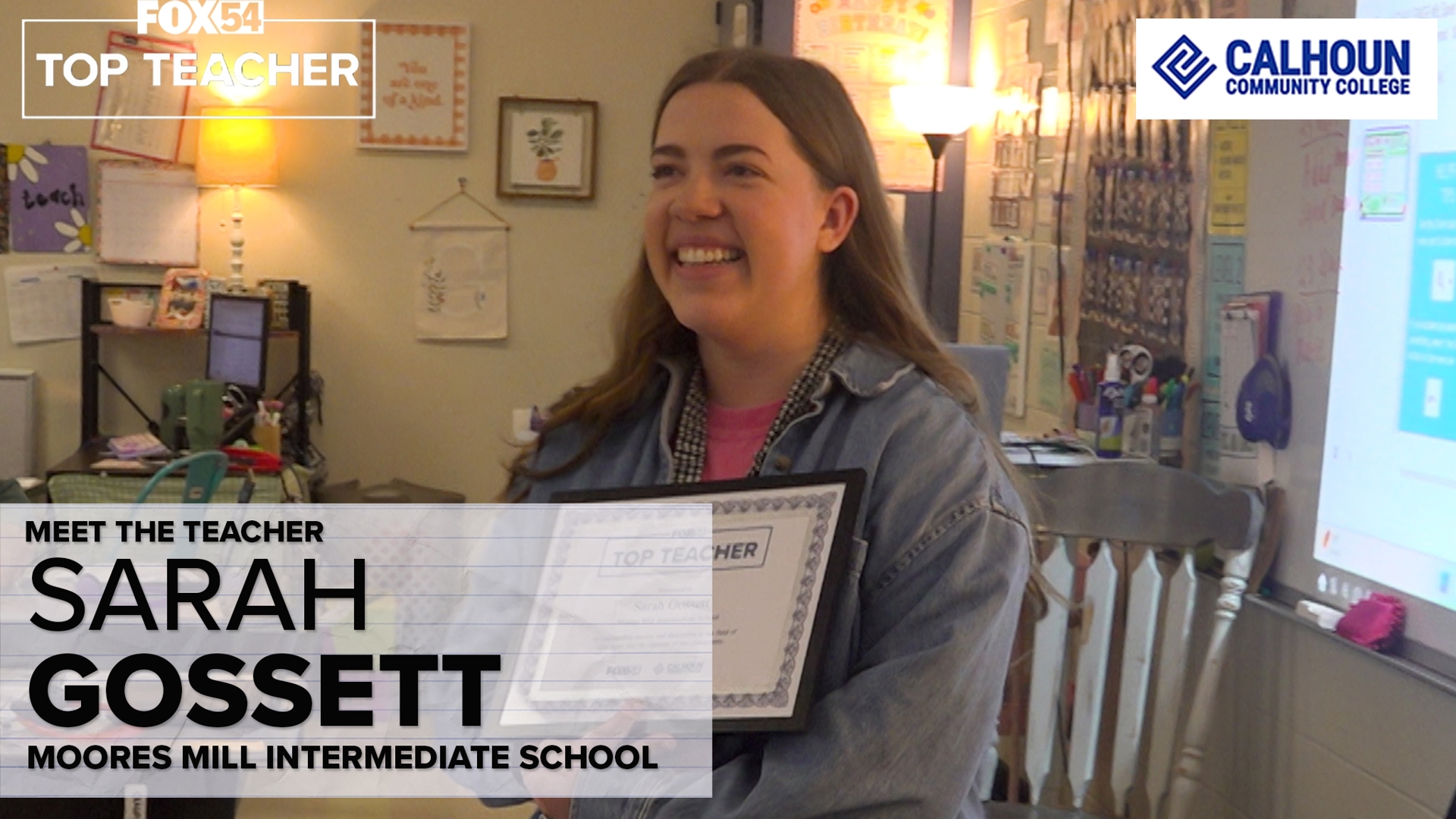 Meet this week's FOX54 top teacher: Sarah Gossett from Moores Mill ...