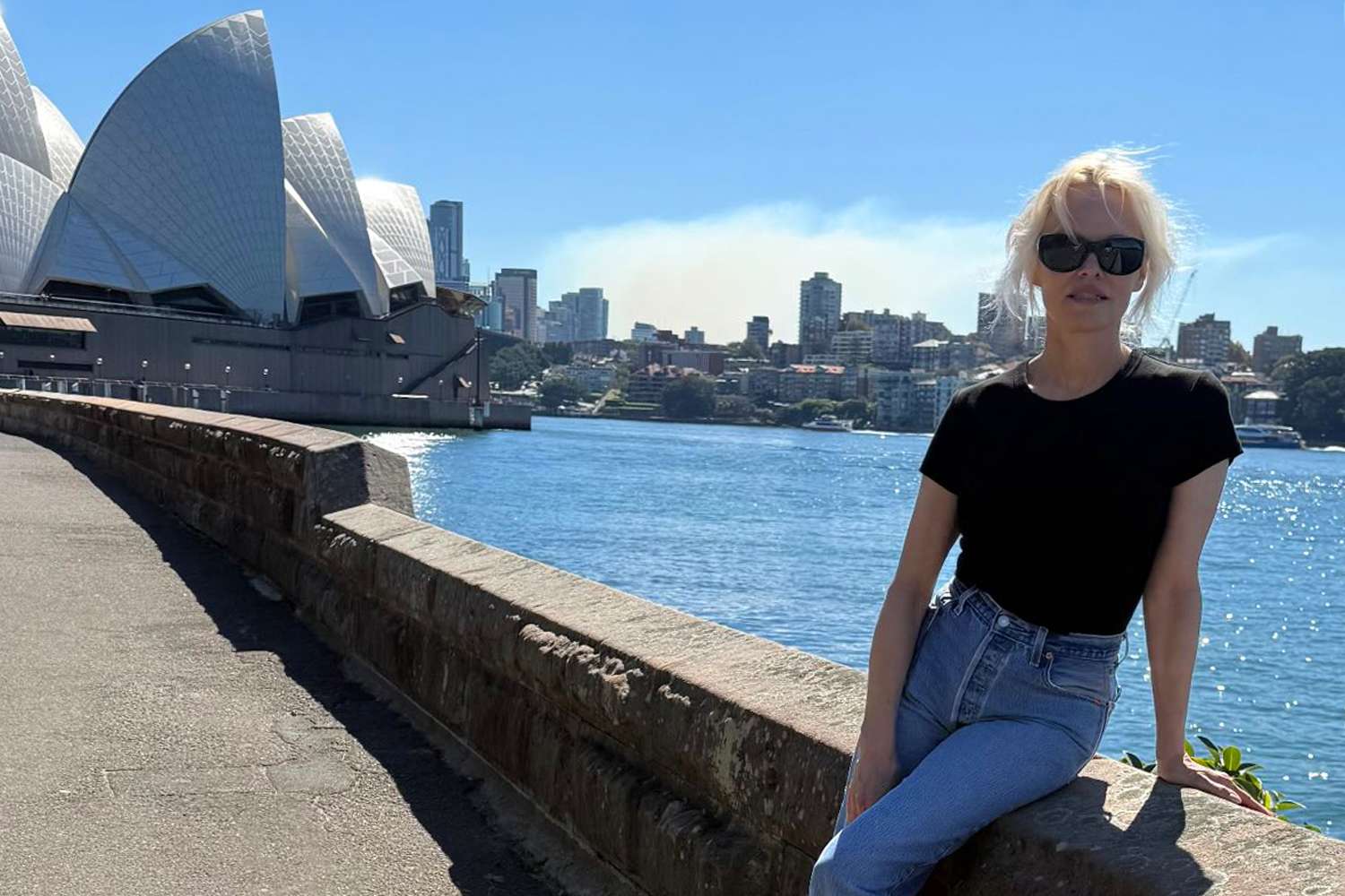 Pamela Anderson nods to her signature '90s style with an updo and ...