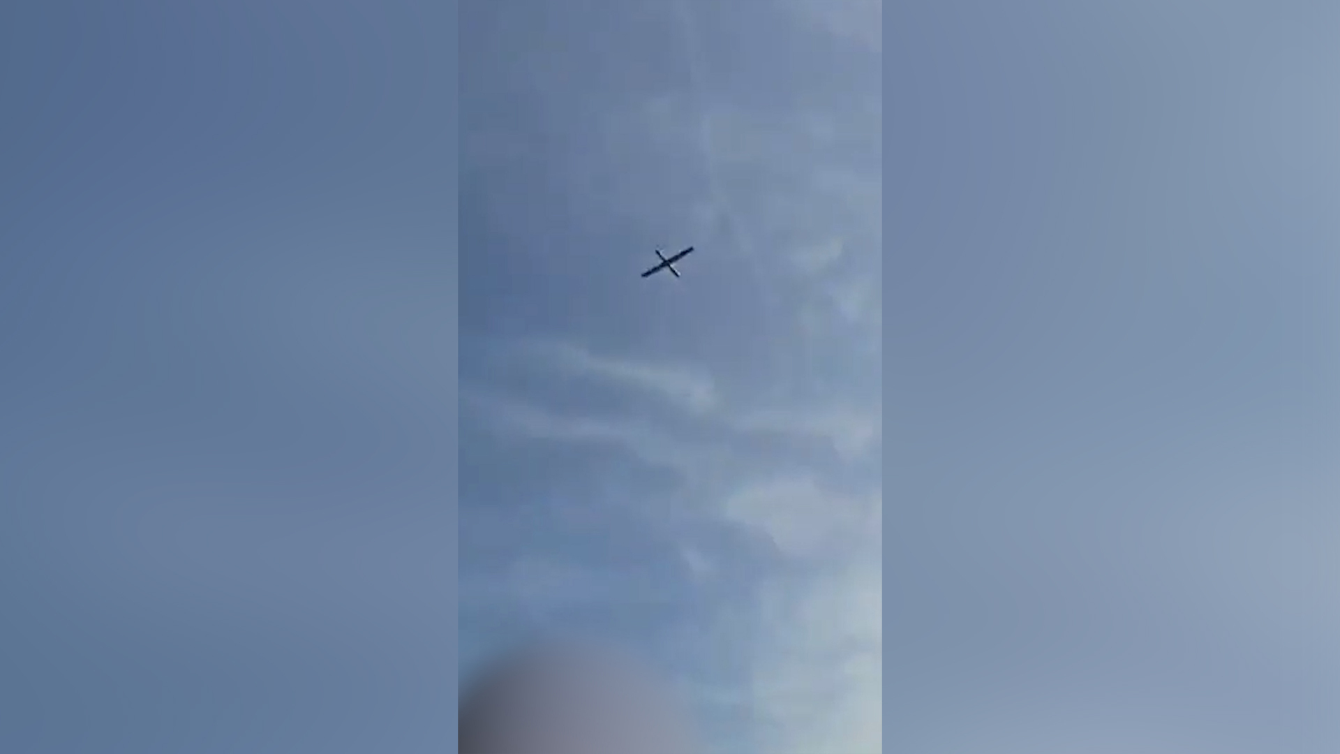 Video shows drone exploding in northern Israel