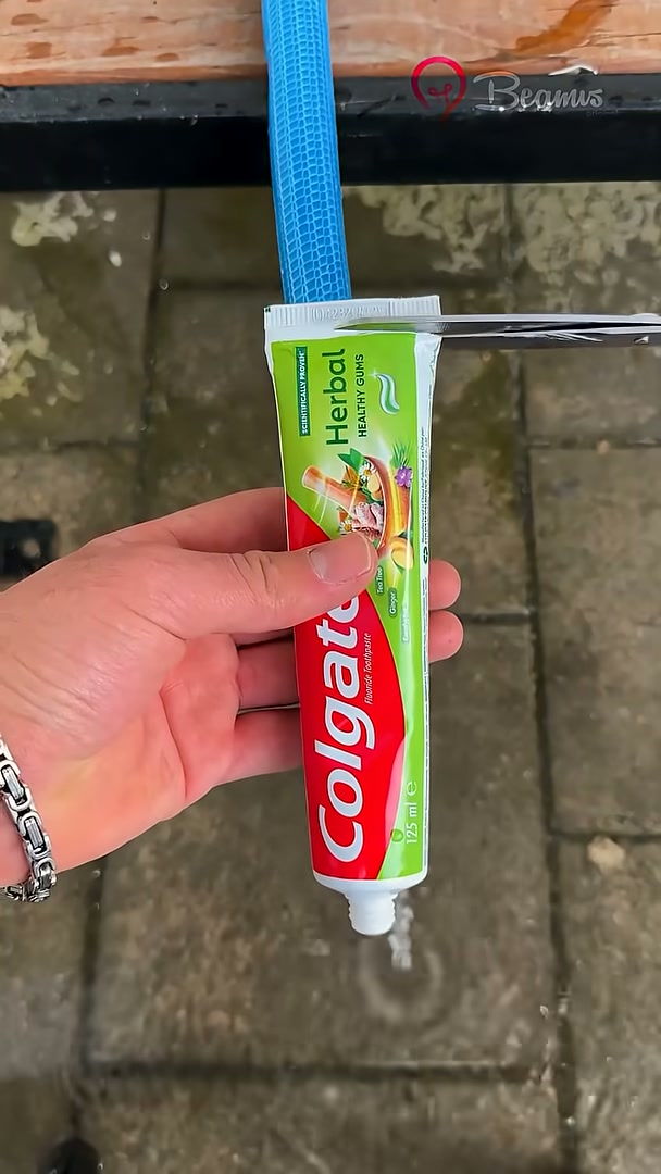 Water pressure booster using a toothpaste tube #easy #tube #toothpaste ...