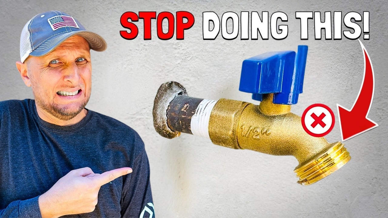I finally mastered outdoor faucet installation! 🔧