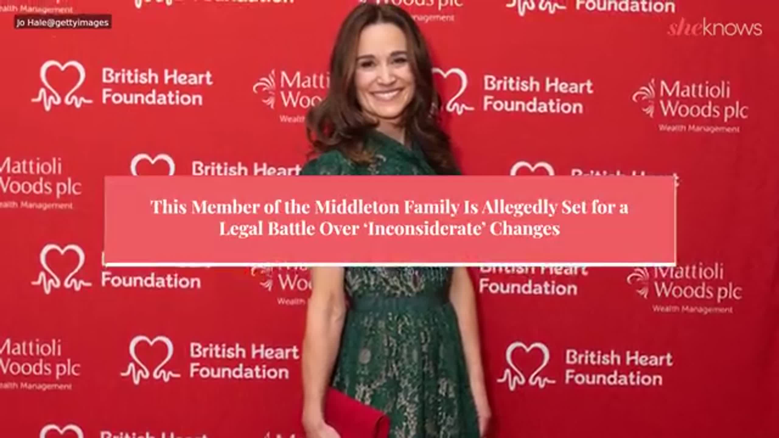 This member of the Middleton family is allegedly set for a legal battle ...