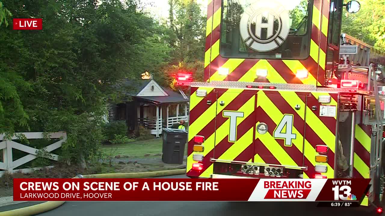Fire damages house in Hoover's Bluff Park community