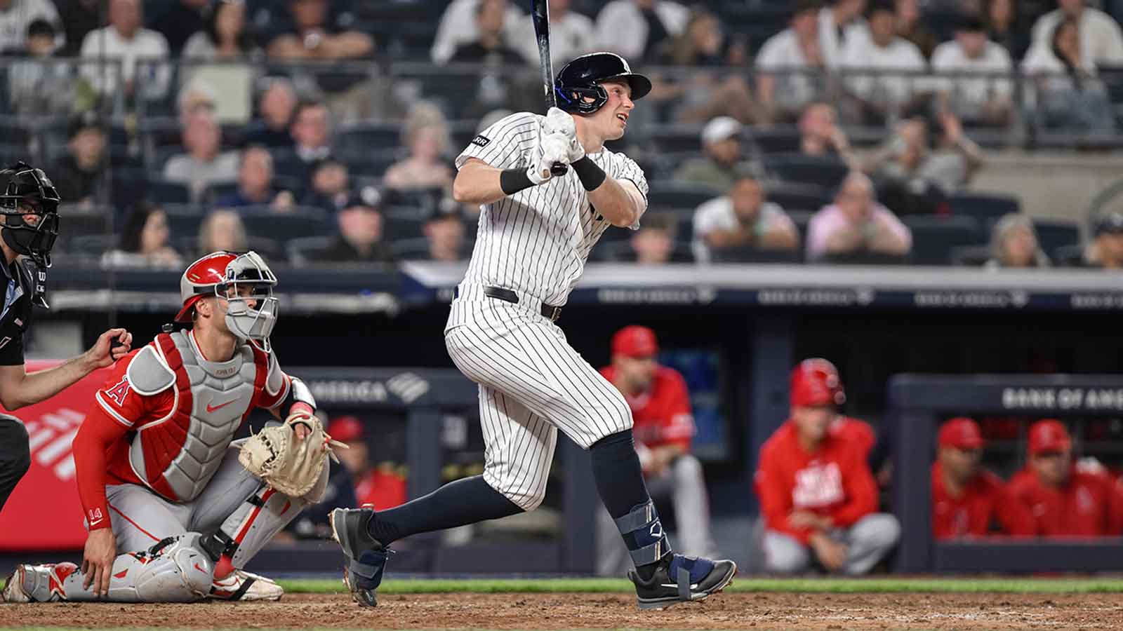 Yankees’ Aaron Boone uses pinch-hitting defense for starting Ben Rice ...