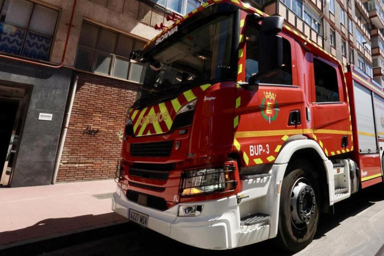Nuevo incendio de un contenedor en la calle Quebrada (Valladolid)