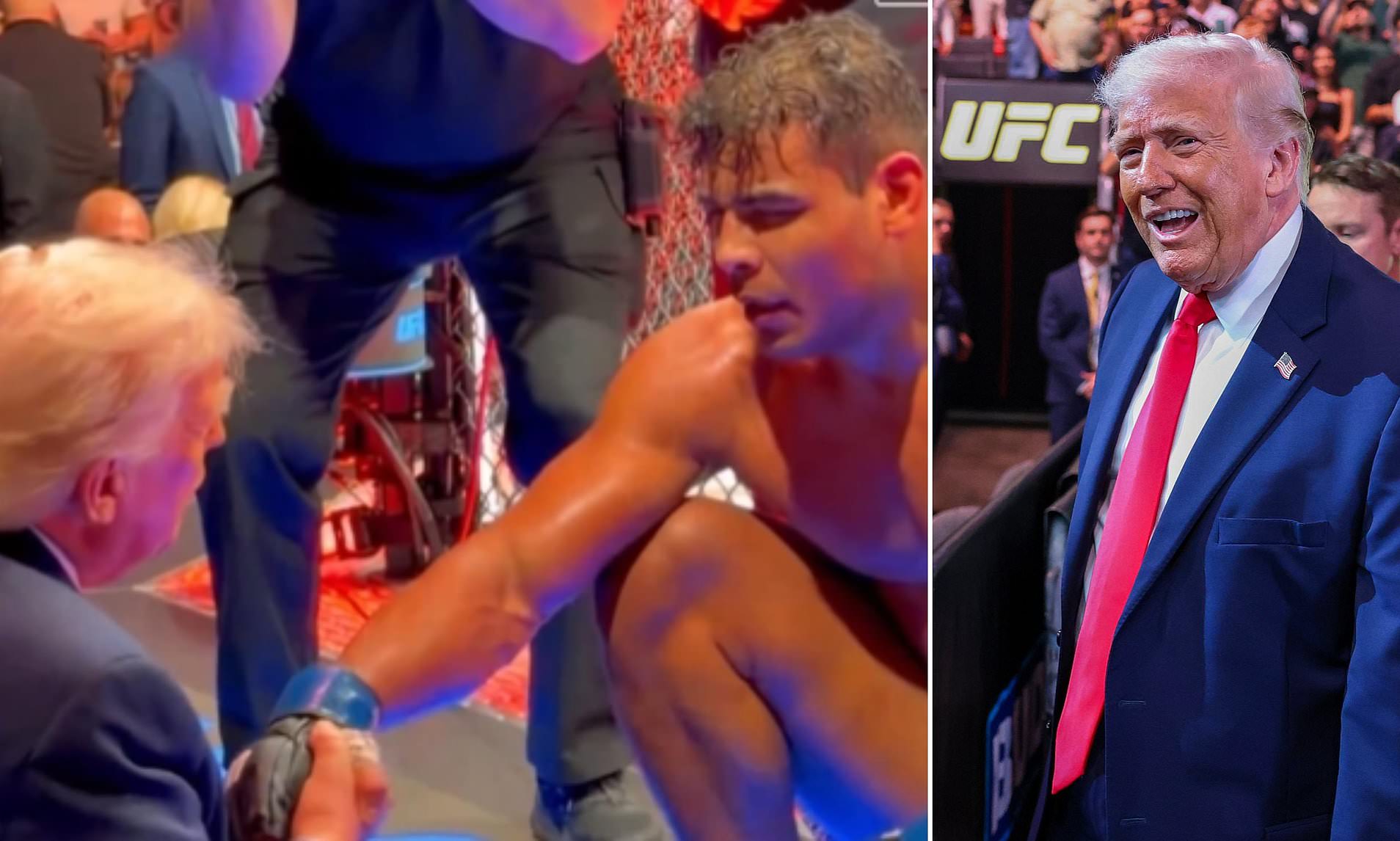 Footage emerges of Trump gushing over 'beautiful' male UFC fighter ...