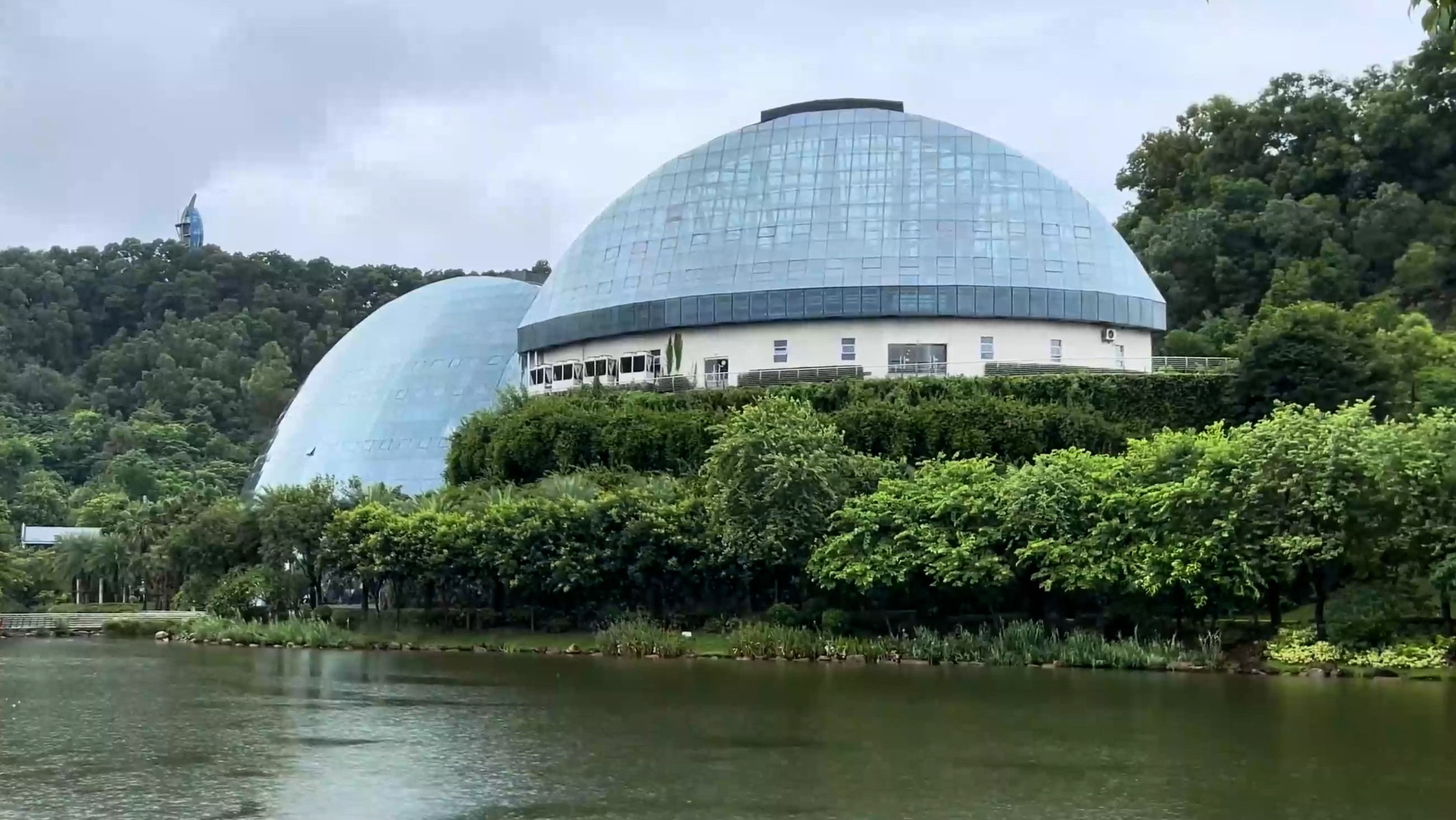 A hidden indoor forest grows beneath giant domes in China
