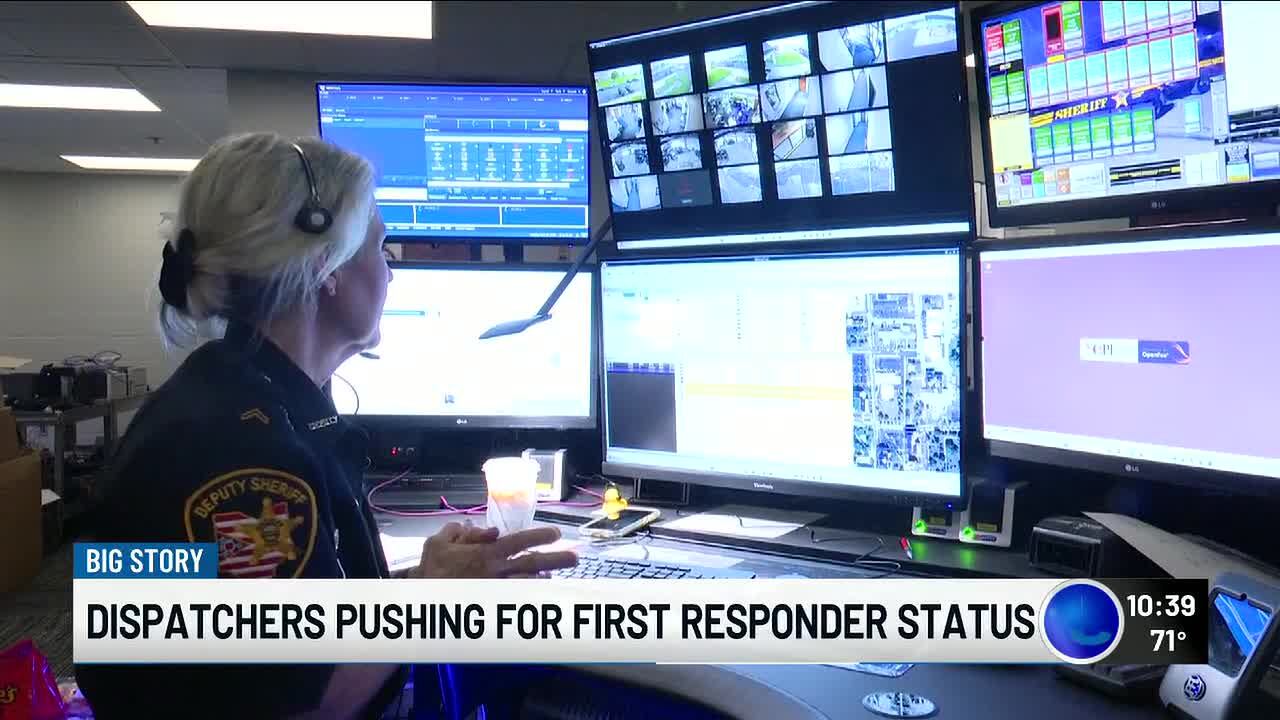 Dispatchers pushing for first responder status