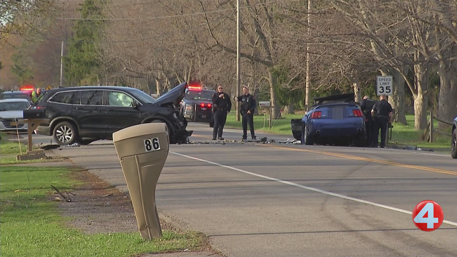 Hopkins Road shut down in Amherst due to accident