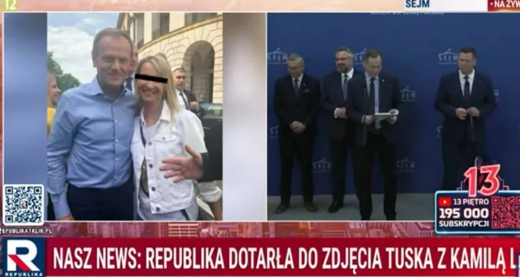 Donald Tusk i Kamila L na jednym zdjęciu. Działaczka partii i jej lider ...