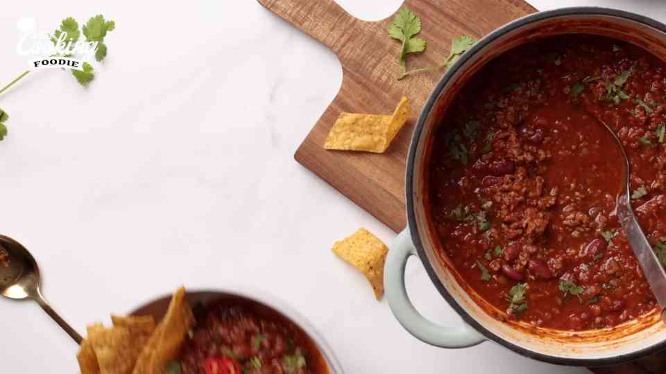 The one-pot chili con carne I keep making because it never fails