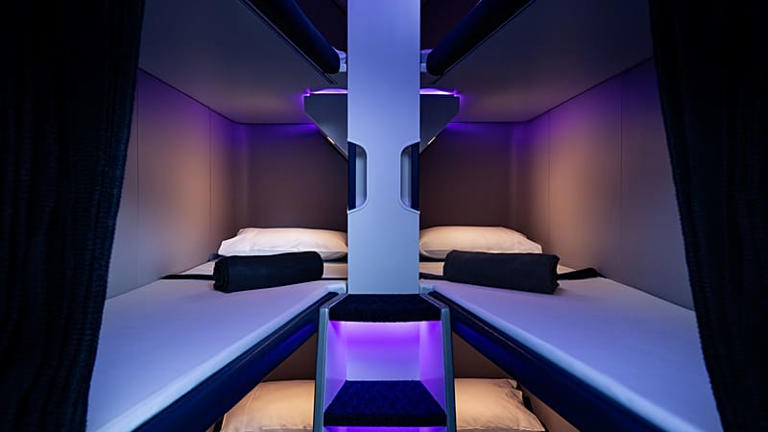 This airline is launching bunk bed sleep pods you can book on ultra ...