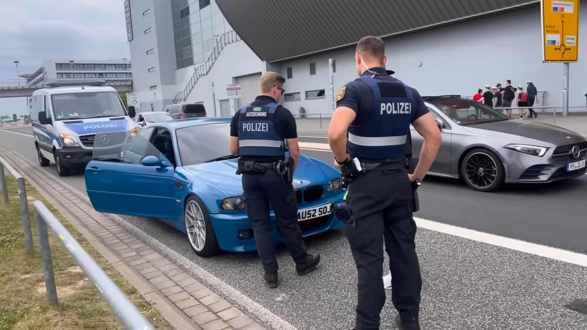 He took a risk driving this BMW - and police showed up