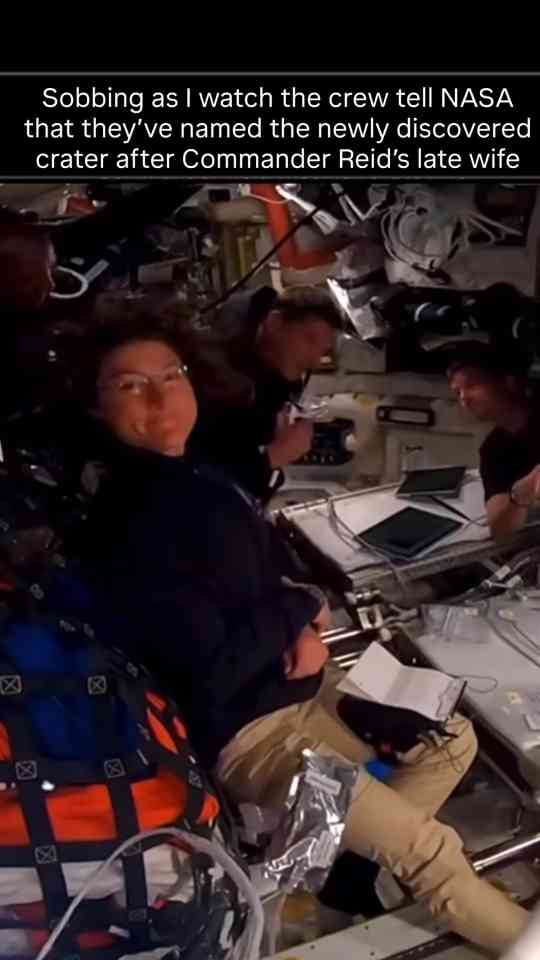 NASA names moon crater Carol in honor of Commander Reid's late wife