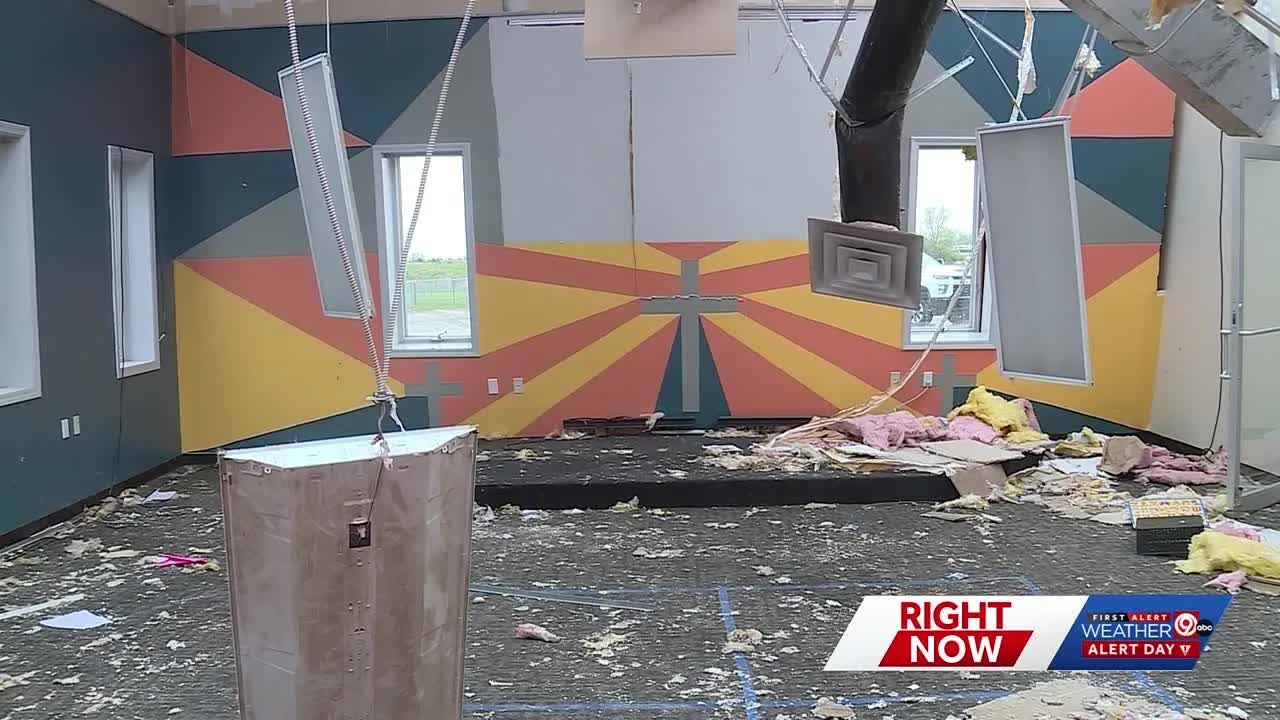 EF-2 tornado damages Ottawa church, pastor shares moment roof ripped off