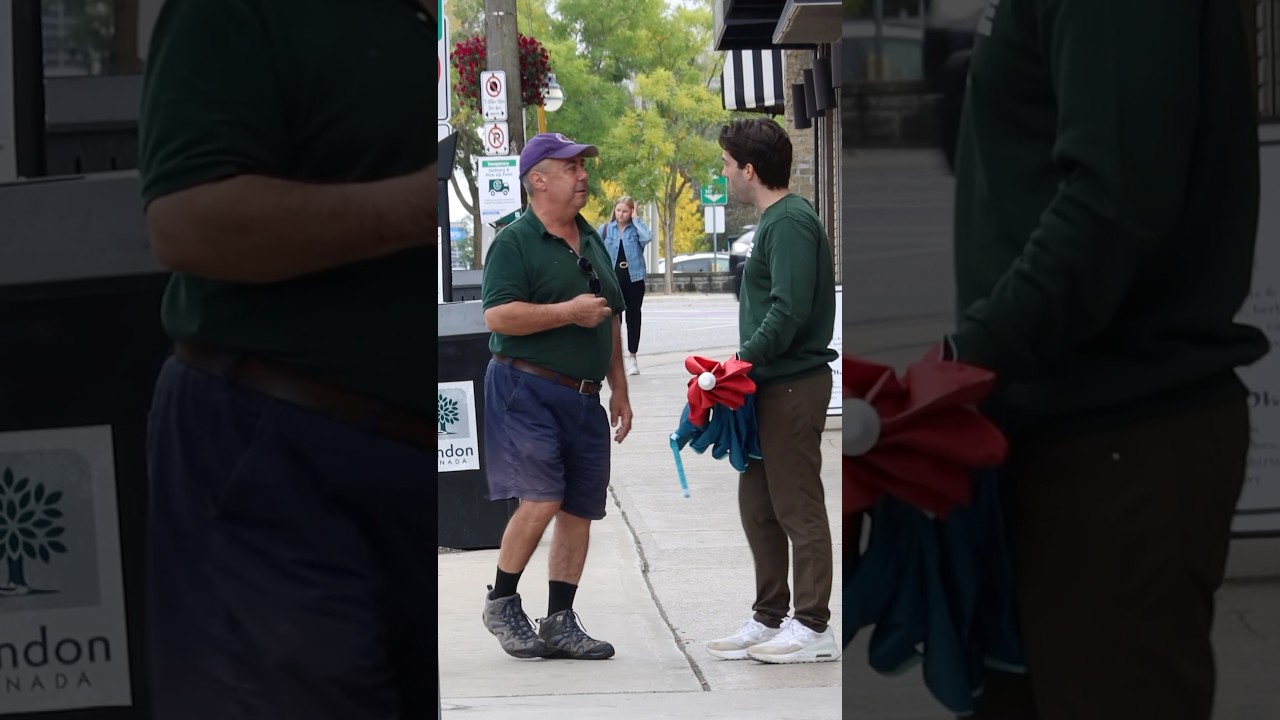 This magic umbrella changes clothing 🤯😂