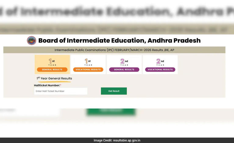AP inter results 2026 (OUT) live: 1st, 2nd year scorecard released ...