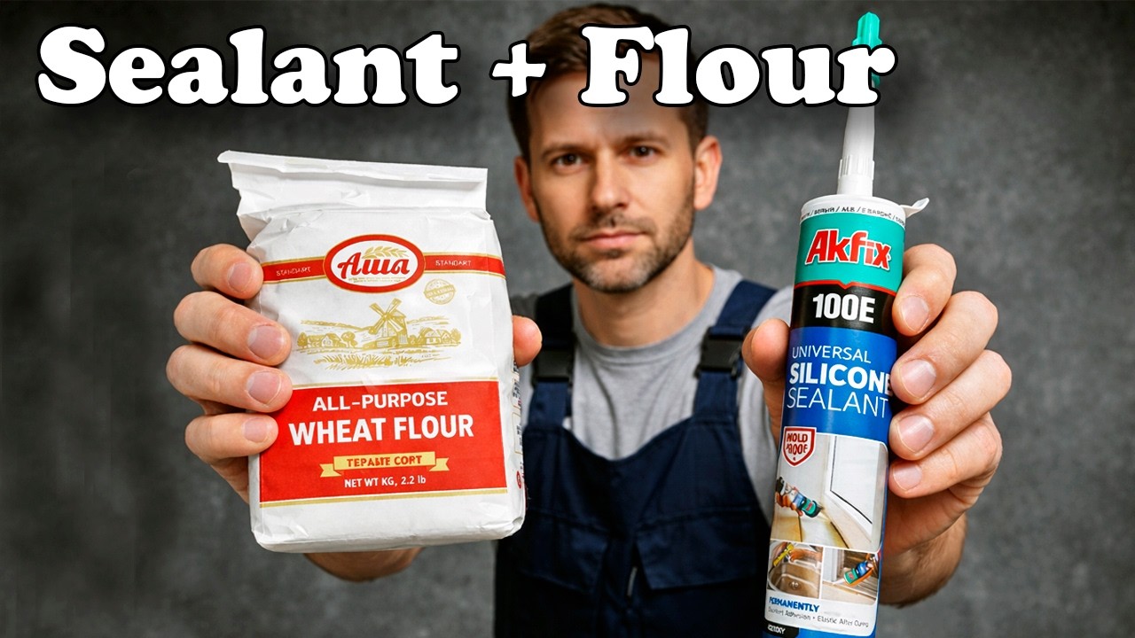 How sealant and flour create a surprisingly useful mold