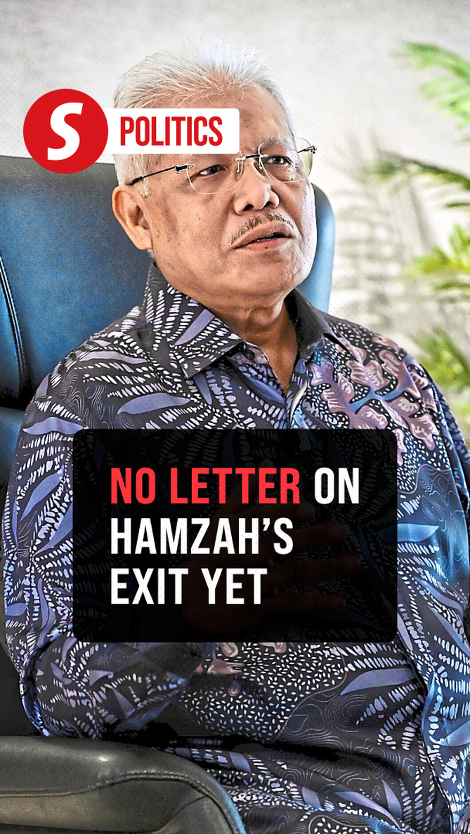 Speaker yet to be notified of Hamzah's resignation as opposition leader