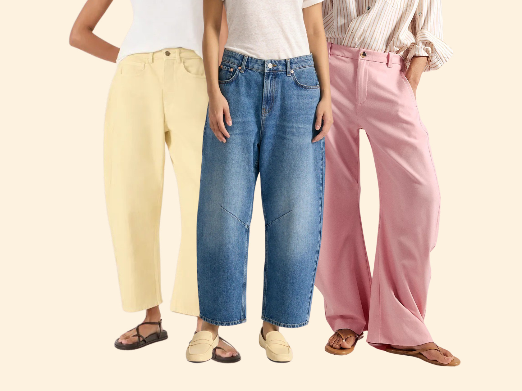 Uniqlo, M&S and Cos are all selling trending barrel-leg jeans – these ...