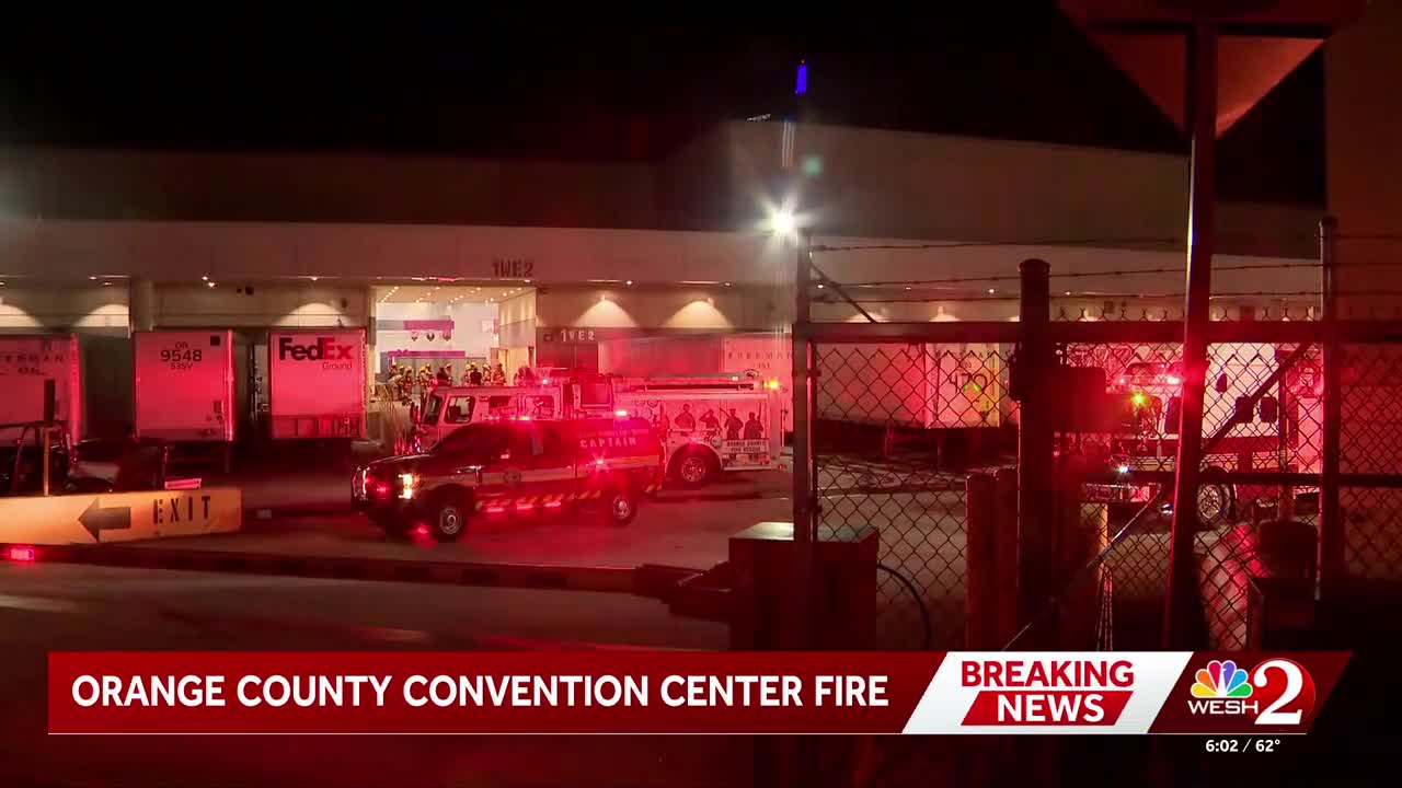 Fire breaks out at Orange County Convention Center