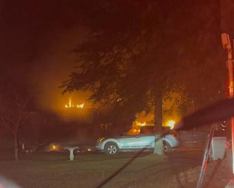 Dog rescued in fire that ravaged Onslow County home