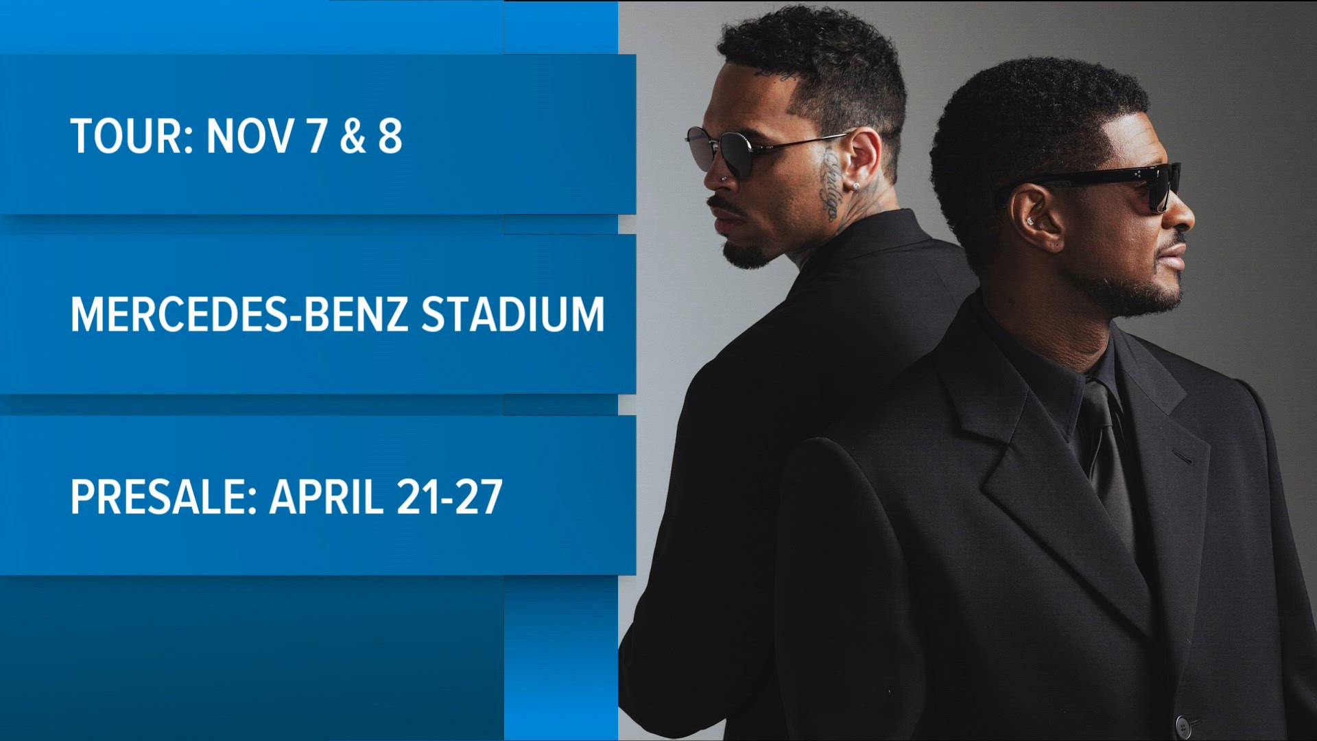 R&B tour dates with Usher and Chris Brown released