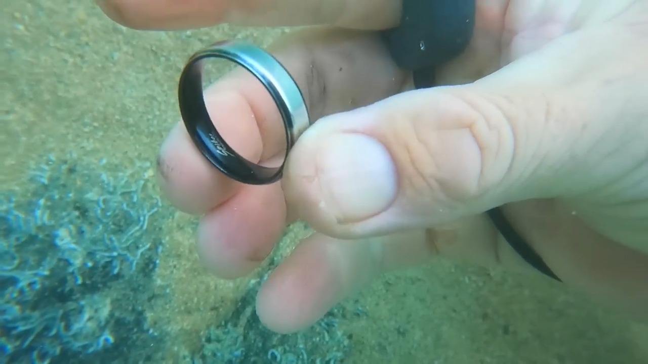 The ring was stuck deep in the bottom - he kept digging until his hand ...