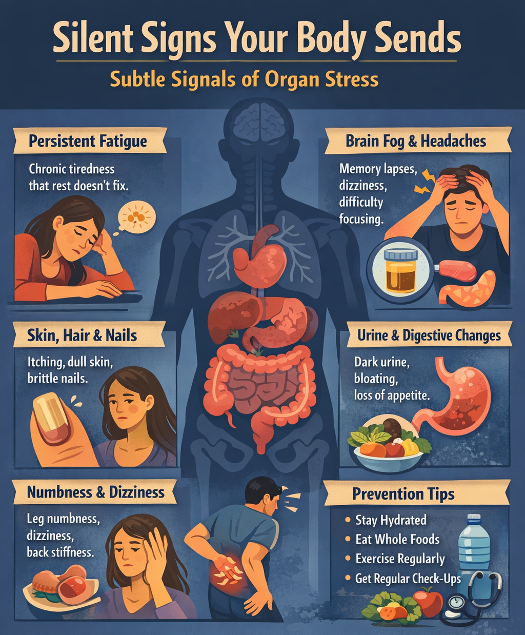 No symptoms, real risk: Subtle signs of organ stress most people ignore ...
