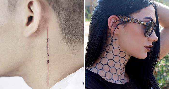 28 people who creatively inked their necks