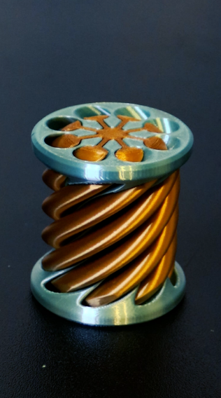 3D printed vortex illusion that feels hypnotic
