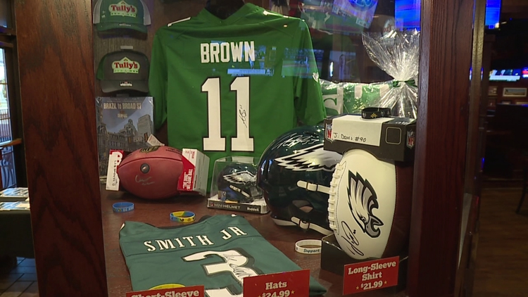 Tully's Restaurant raffles Eagles gear for autism charity, hopes to ...