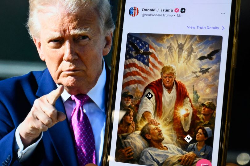 Trump says he was 'doctor' in AI Jesus post - he may have meant 'doctored'