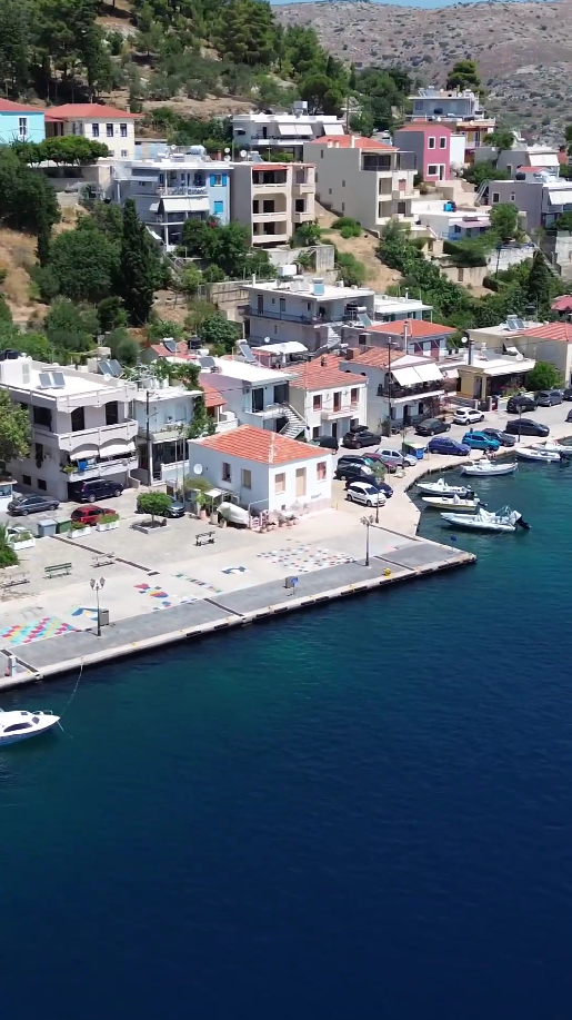Scenic Lagkada port a Greek island treasure