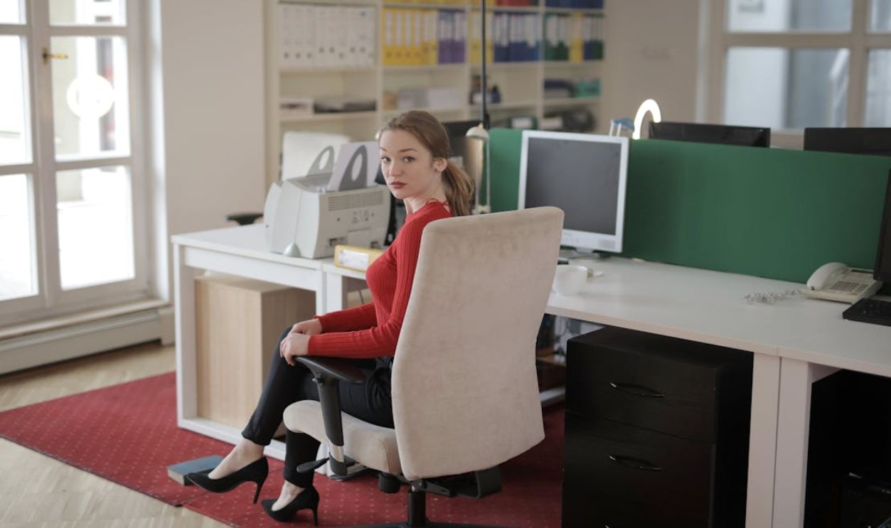 I brought in my own office chair because the one the company gave me ...
