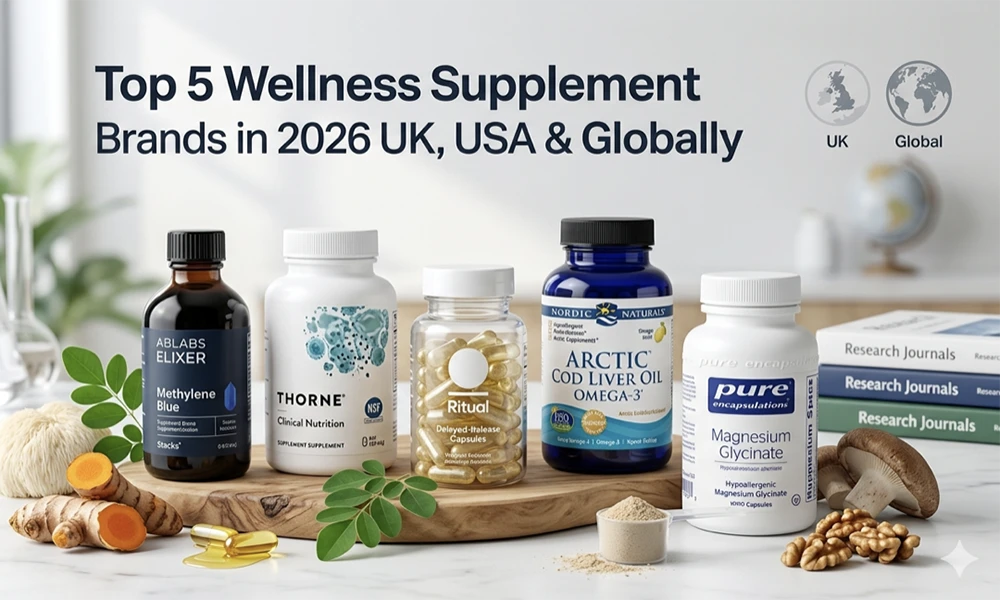 Top 5 wellness supplement brands in 2026 UK, USA & globally