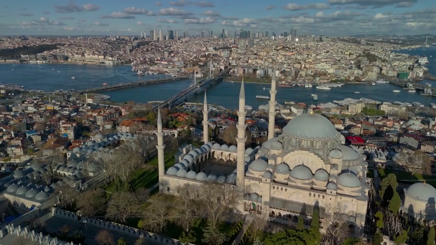 Süleymaniye Mosque, Istanbul: Drone views of iconic landmark