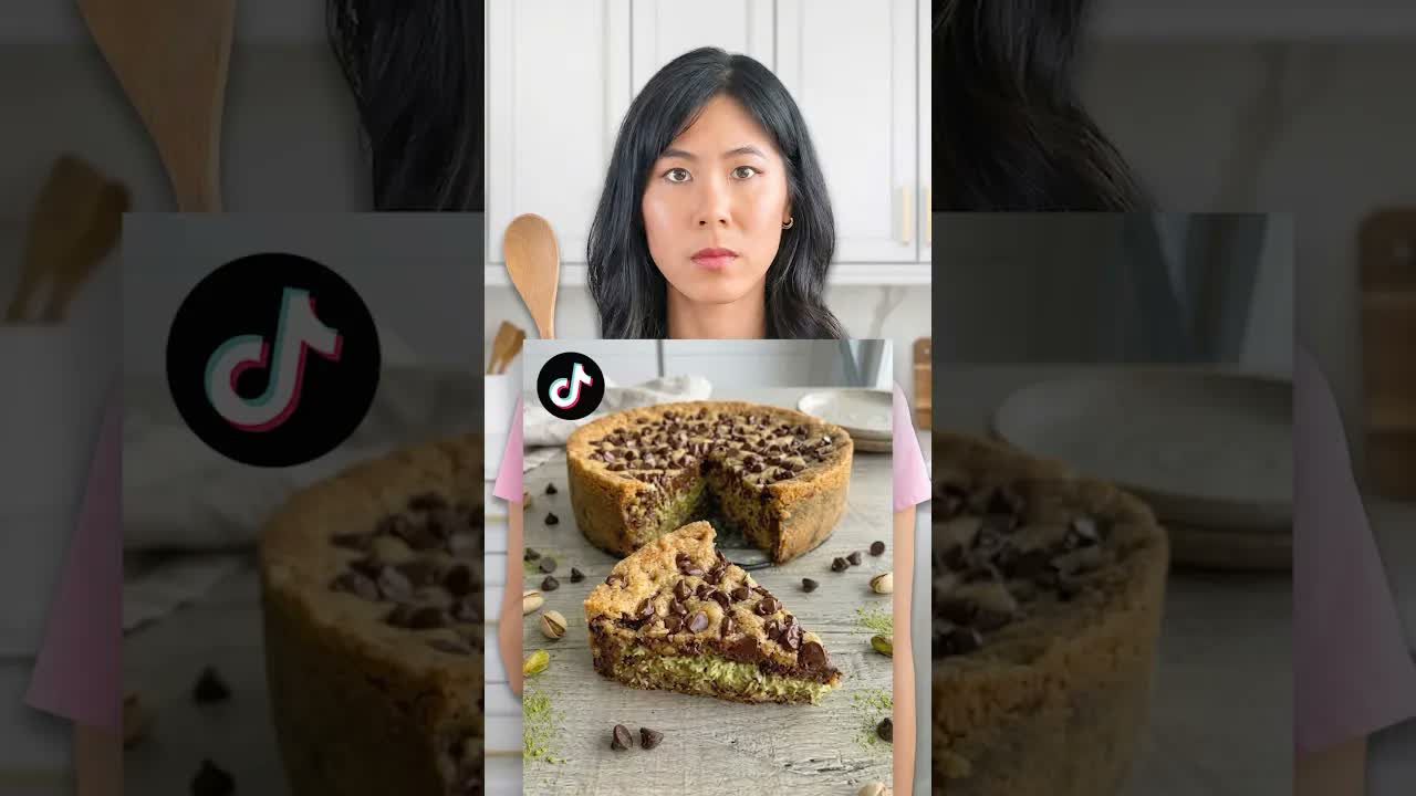 I tried the TikTok cookie pie cake everyone keeps making