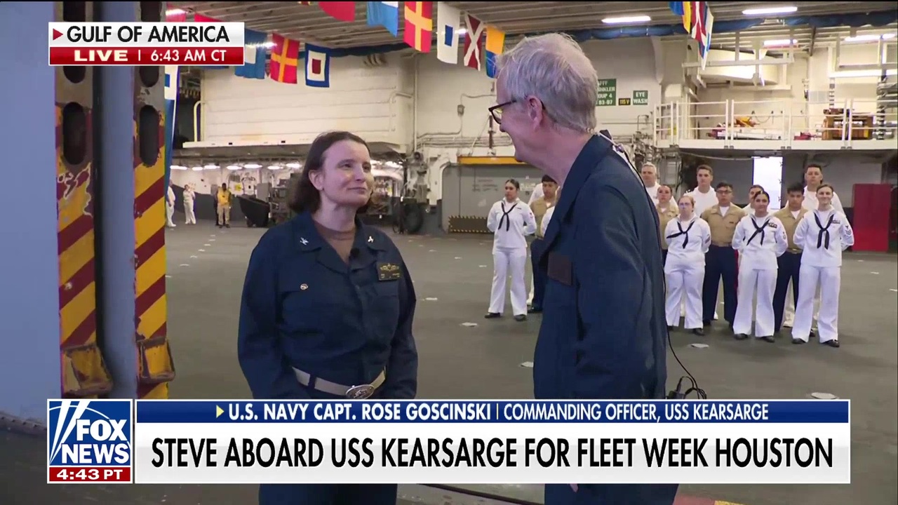 Steve Doocy reports live from USS Kearsarge for Houston Fleet Week